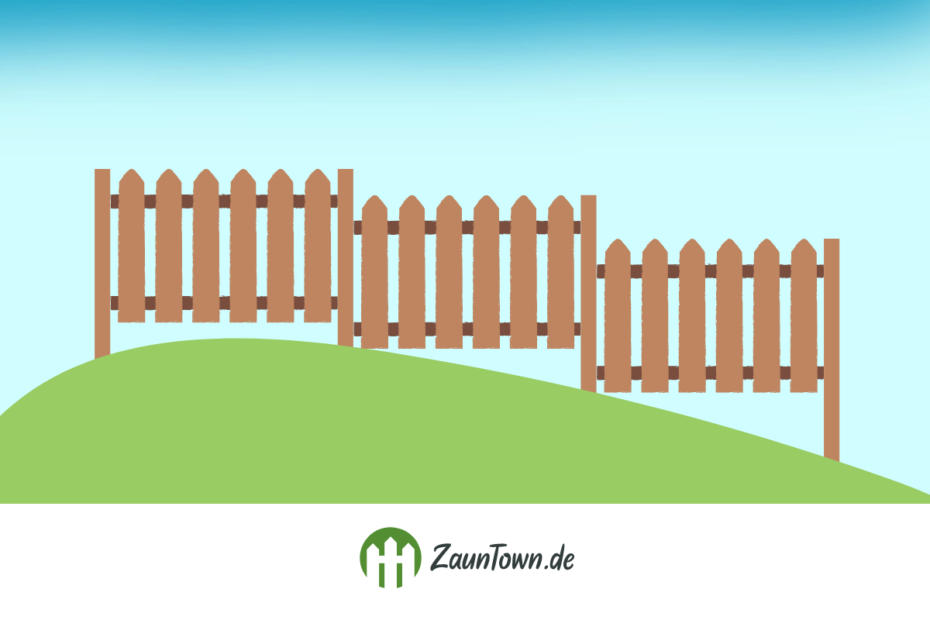 Wie man einen Zaun bei einem Gefälle setzt - Der ZaunTown Blog