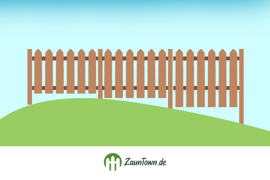Wie man einen Zaun bei einem Gefälle setzt - Der ZaunTown Blog